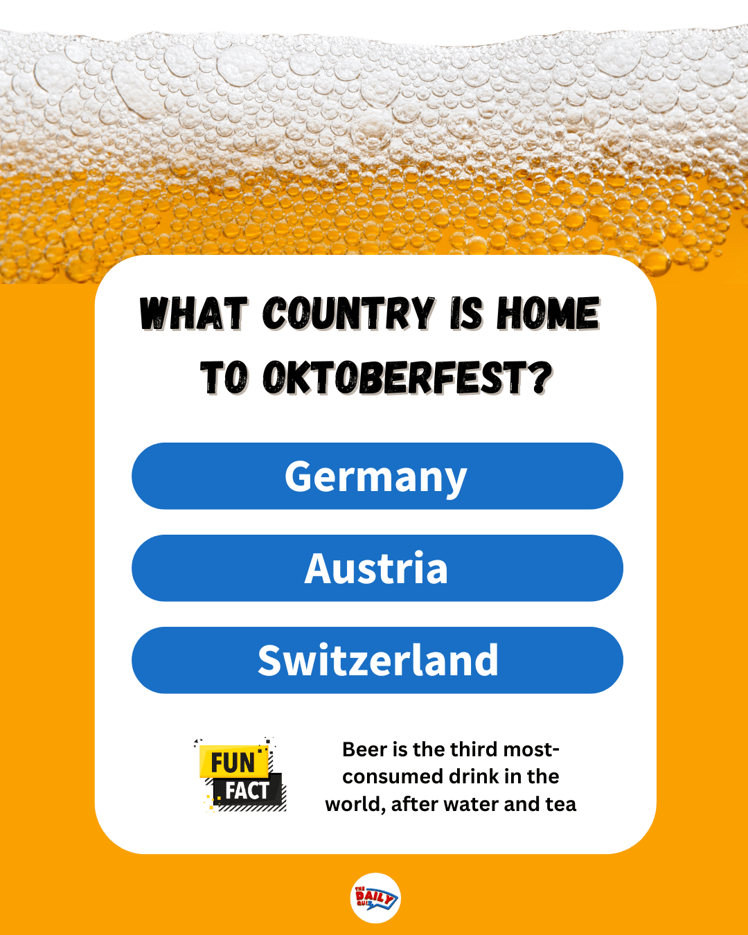 Test Your Beer IQ! - TheDailyQuiz.com