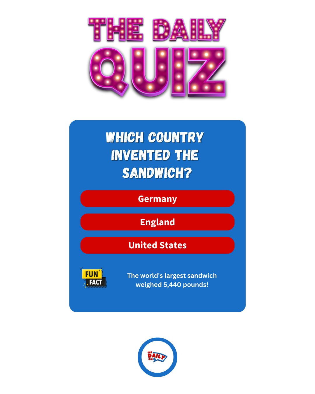 The Daily Quiz for December 11, 2024 - TheDailyQuiz.com