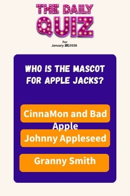 The Daily Quiz for January 27, 2026 - TheDailyQuiz.com